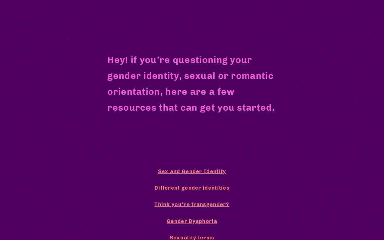 Questioning your Identity